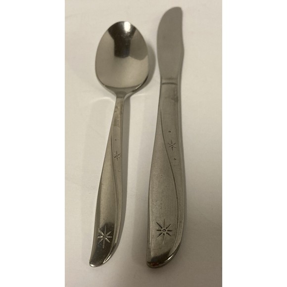 Oneida | Dining | Oneida Twins Star Community Spoon Knife Stainless ...